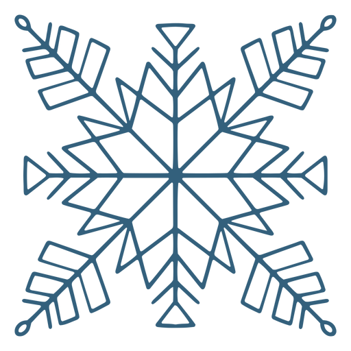 Belo símbolo de floco de neve - Baixar PNG/SVG Transparente