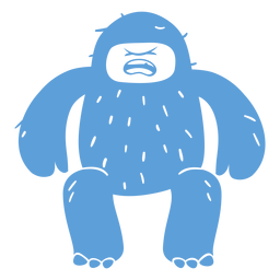 Shouting Yeti Crying Transparent PNG & SVG Vector