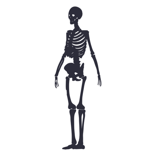Skeleton silhouette side - Transparent PNG & SVG vector file