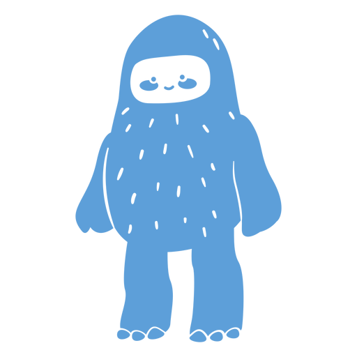Smiling cute yeti - Transparent PNG & SVG vector file