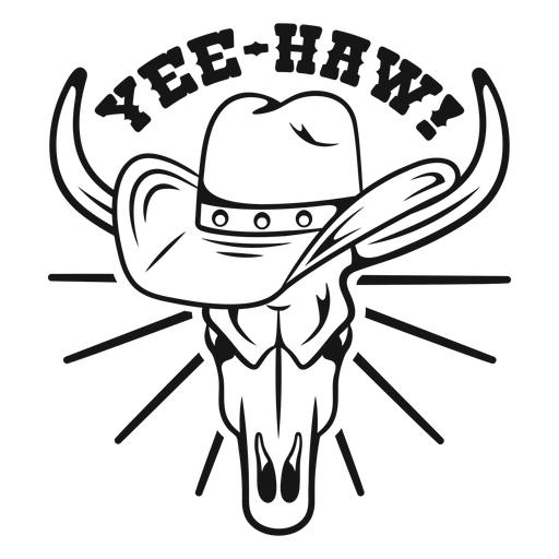 Yee haw horse badge - Transparent PNG & SVG vector file