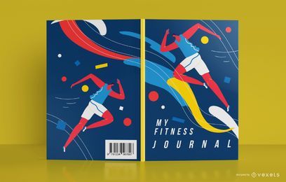 Sports Journal Book Cover Design Vector Download