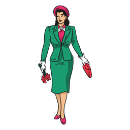 Character Lady PNG & SVG Design For T-Shirts