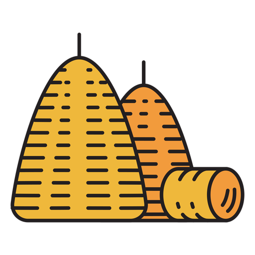 Farm hay stack colored icon - Transparent PNG & SVG vector file