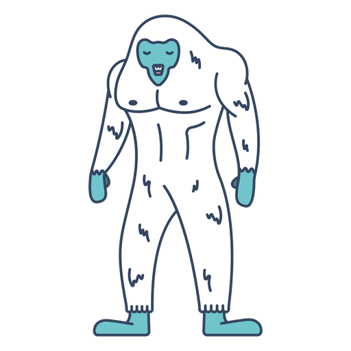 Monster yeti flat - Transparent PNG & SVG vector file