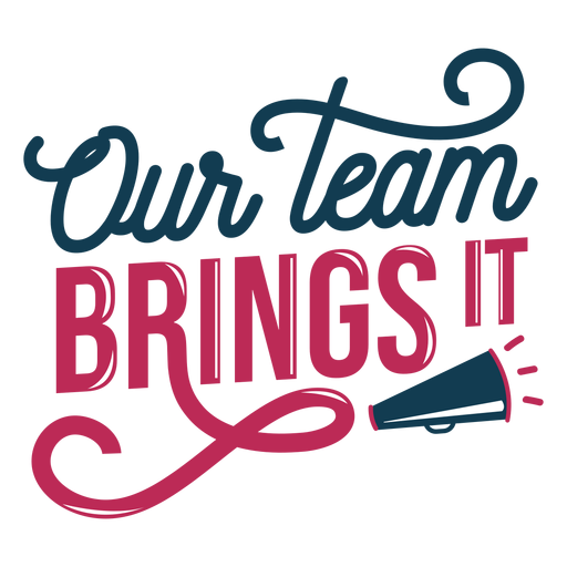 Team lettering - Transparent PNG & SVG vector file