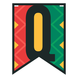 Kwanzaa Banner Letters Q PNG & SVG Design For T-Shirts
