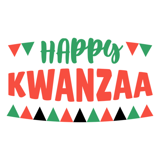 Kwanzaa lettering happy kwanzaa - Transparent PNG & SVG vector file