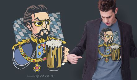 Bayern Beer Man T-shirt Design Vector Download
