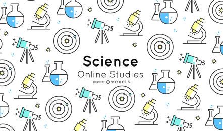 Science Elements Cover Design Vector Download