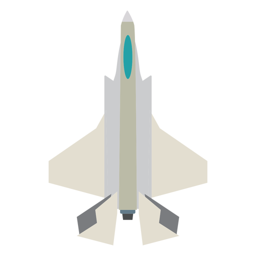 Fighter jet top view icon - Transparent PNG & SVG vector file