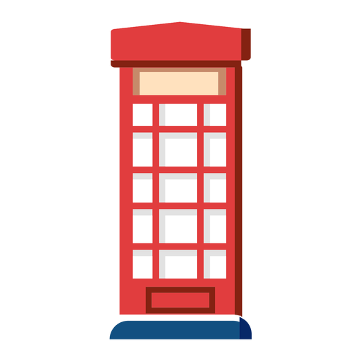 Telephone box icon - Transparent PNG & SVG vector file