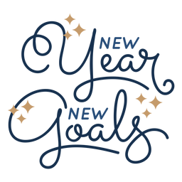 New Year Goals PNG & SVG Design For T-Shirts
