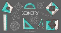 Baixar Vetor De Pacote De Ilustra o De Elementos De Geometria