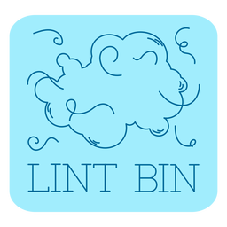 Lint Bin Bathroom Label Line Transparent PNG & SVG Vector