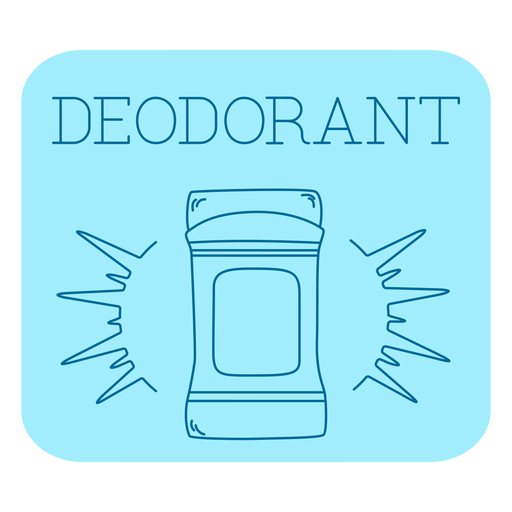 Deodorant bathroom label line - Transparent PNG & SVG vector file