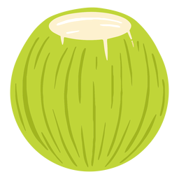 Design PNG E SVG De Coco Verde Design Para Camisetas