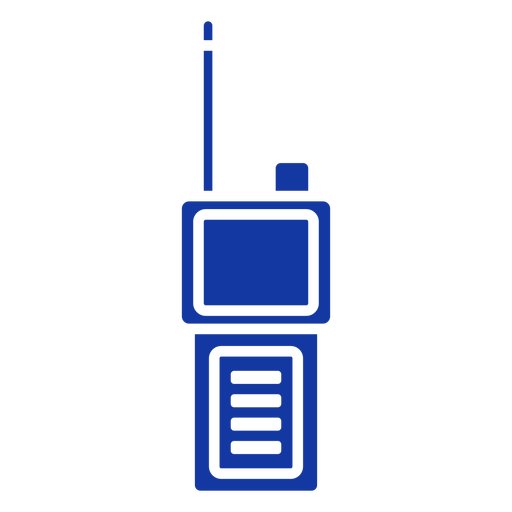 Handheld police scanner blue - Transparent PNG & SVG vector file