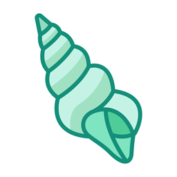 Design PNG E SVG De Búzio De Concha Plana Para Camisetas