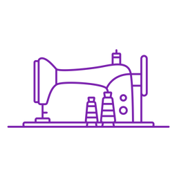 Treadle Sewing Machine Stroke PNG & SVG Design For T-Shirts