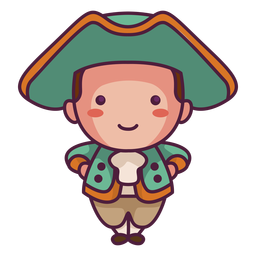 Cute Guy English Character Cute Character PNG & SVG Design For T-Shirts