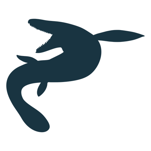 Lizard mosasaur silhouette - Transparent PNG & SVG vector file
