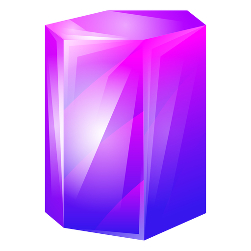 Purple chunky crystal - Transparent PNG & SVG vector file