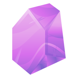 Purple Crystal Block PNG & SVG Design For T-Shirts