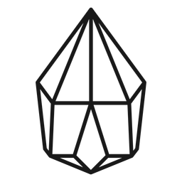 Simple Crystal Icon PNG & SVG Design For T-Shirts