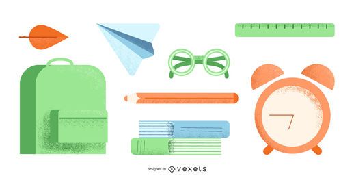 Back To School Supplies Set Vector Download