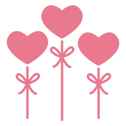 Cute Hearts Pink PNG & SVG Design For T-Shirts