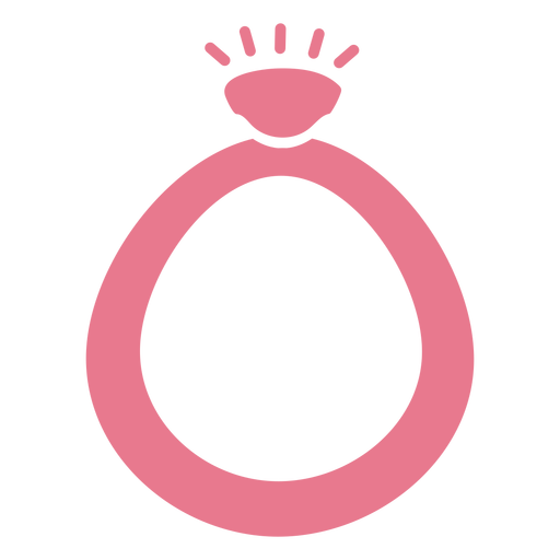 Engagement ring pink - Transparent PNG & SVG vector file