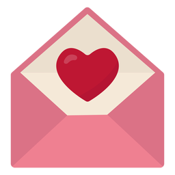 Valentine Letter Flat PNG & SVG Design For T-Shirts