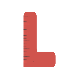 L Shaped Ruler PNG & SVG Design For T-Shirts