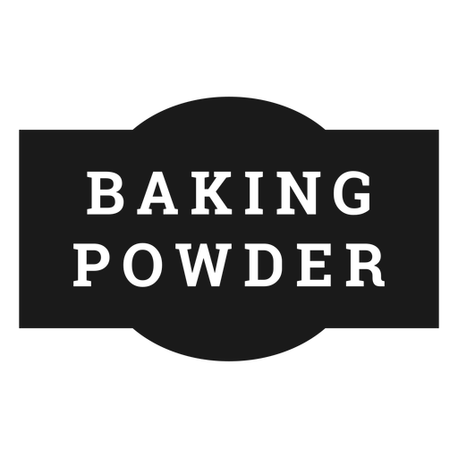 Baking powder label - Transparent PNG & SVG vector file