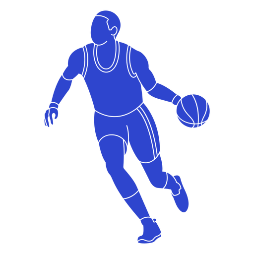 Basketball player blue - Transparent PNG & SVG vector file