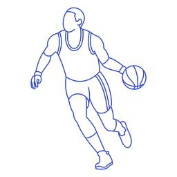 Basketball Player Outline