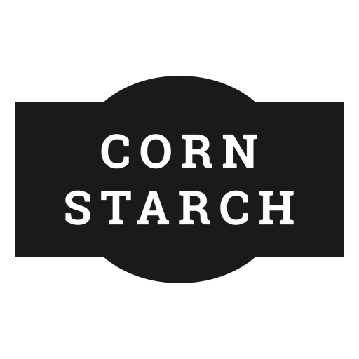 Corn starch label - Transparent PNG & SVG vector file