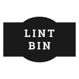 Lint Bin Label PNG & SVG Design For T-Shirts