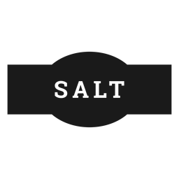 Pantry salt label - Transparent PNG & SVG vector file