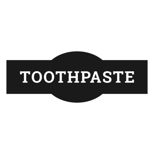 Toothpaste label - Transparent PNG & SVG vector file