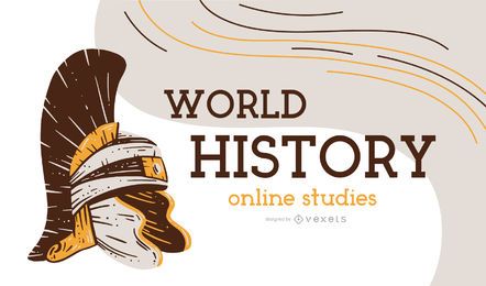 World History Cover Design Vector Download