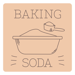 Backpulver Etikettenlinie PNG- Und SVG-Design Für T-Shirts