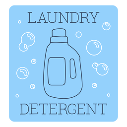 Laundry Detergent Label Line PNG & SVG Design For T-Shirts