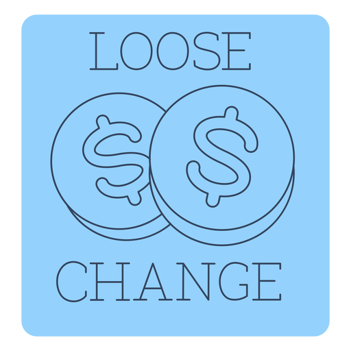 Loose change label line - Transparent PNG & SVG vector file