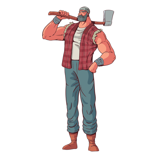 Proud lumberjack character - Transparent PNG & SVG vector file