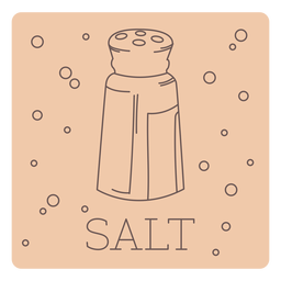 Salt Label Line PNG & SVG Design For T-Shirts