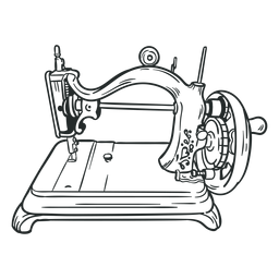 Vintage Sewing Machine Hand Drawn PNG & SVG Design For T-Shirts