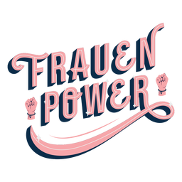 Frauen Power Lettering PNG & SVG Design For T-Shirts