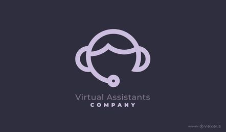Descarga Vector De Diseño De Logo De Empresa Asistente Virtual